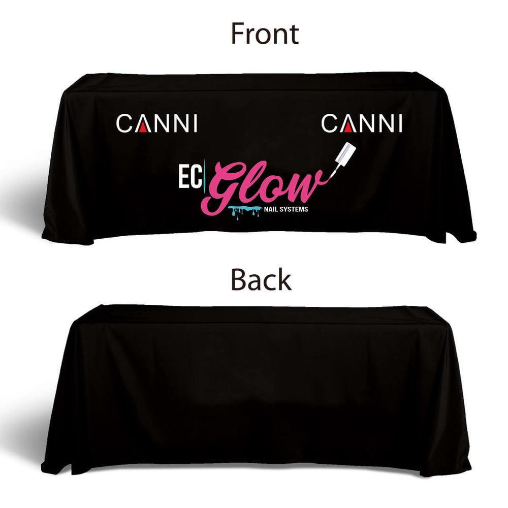 8 ft Custom Table Covers with Logo