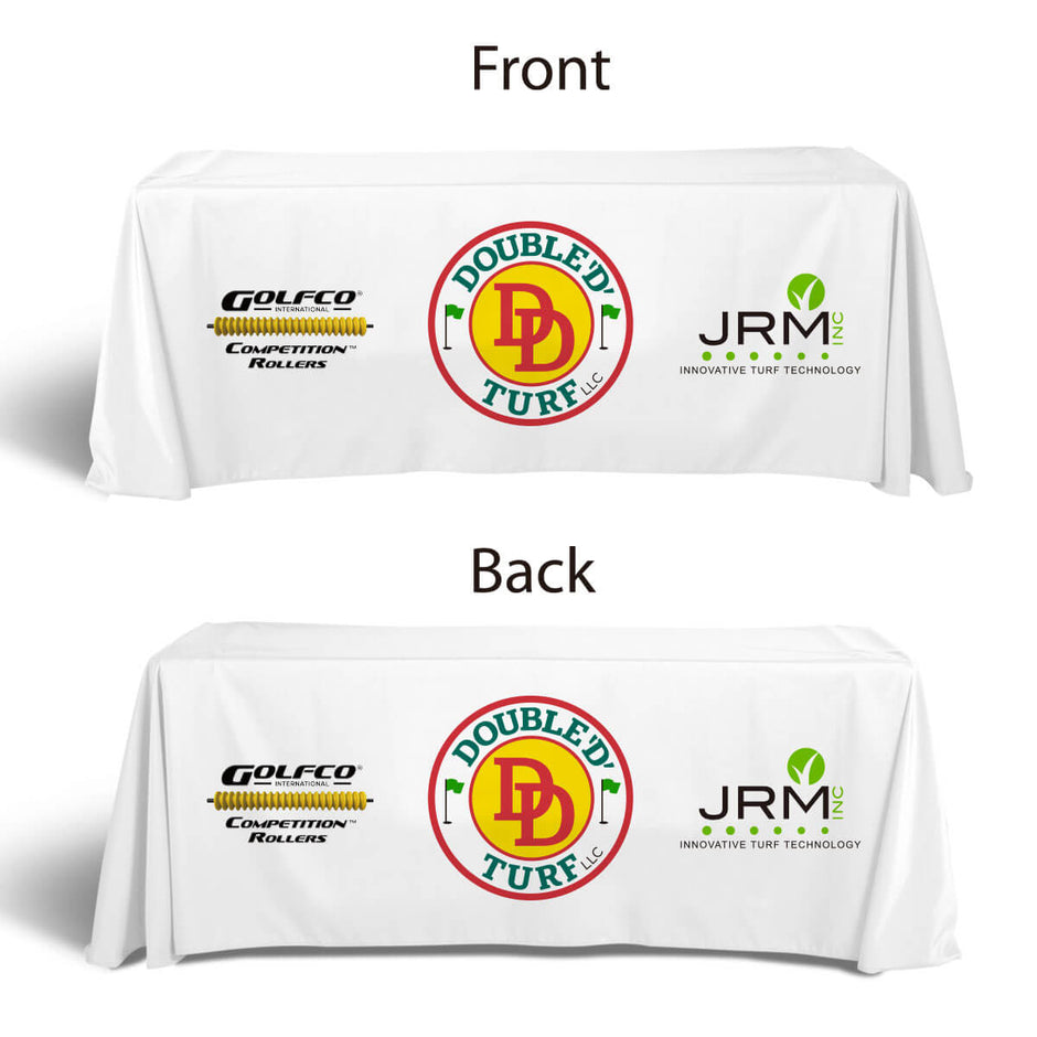 6-ft. Throw Table Covers | 4 Sided, Closed Back